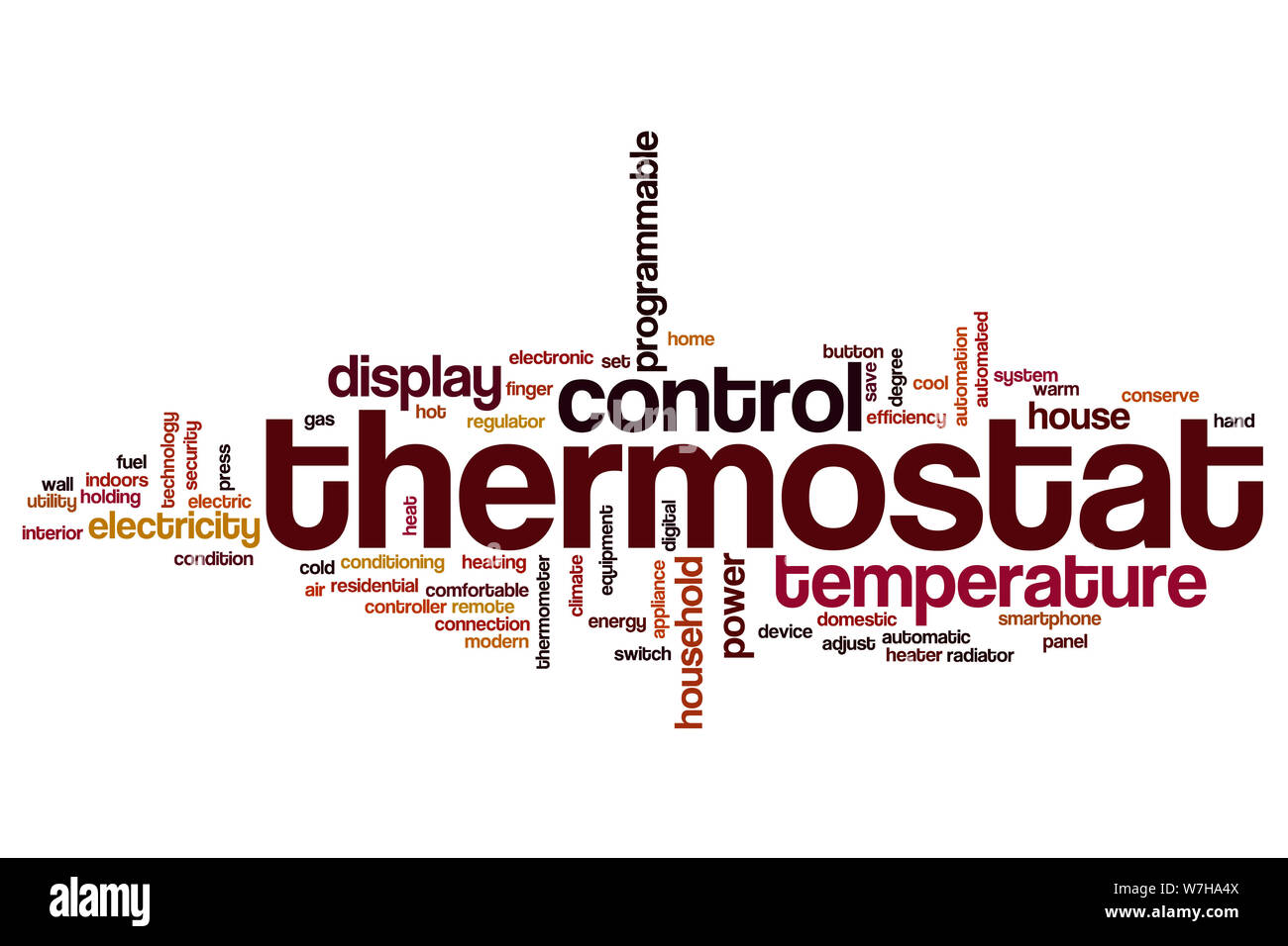 Thermostat word cloud concept Stock Photo - Alamy
