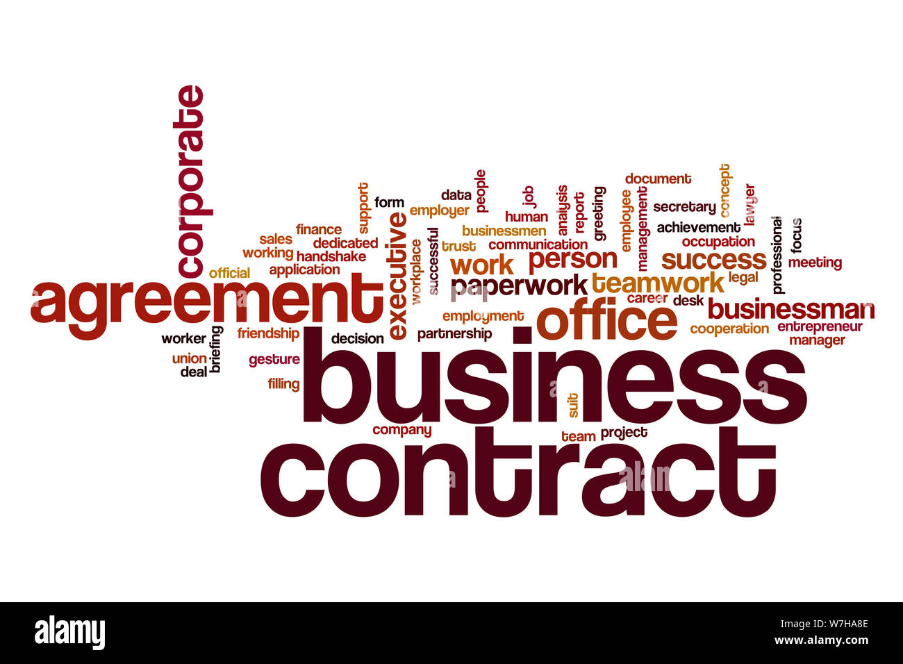 Contract word hi-res stock photography and images - Alamy