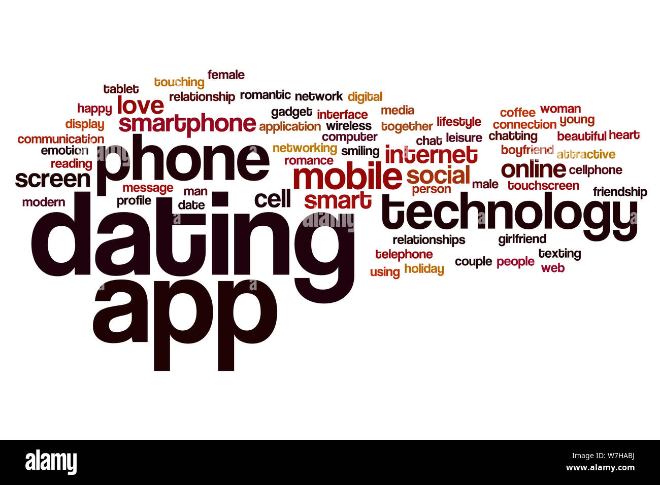 Dating app online mobile Cut Out Stock Images & Pictures - Alamy