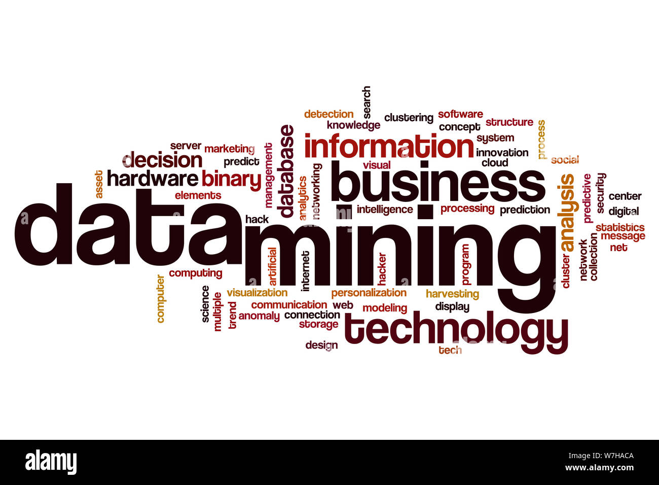 Data mining word cloud concept Stock Photo - Alamy
