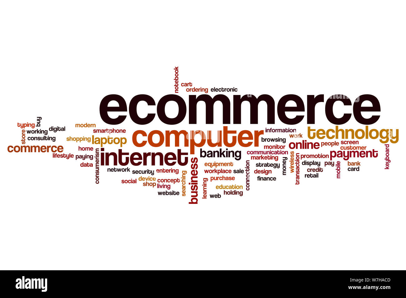 Ecommerce word cloud concept Stock Photo - Alamy