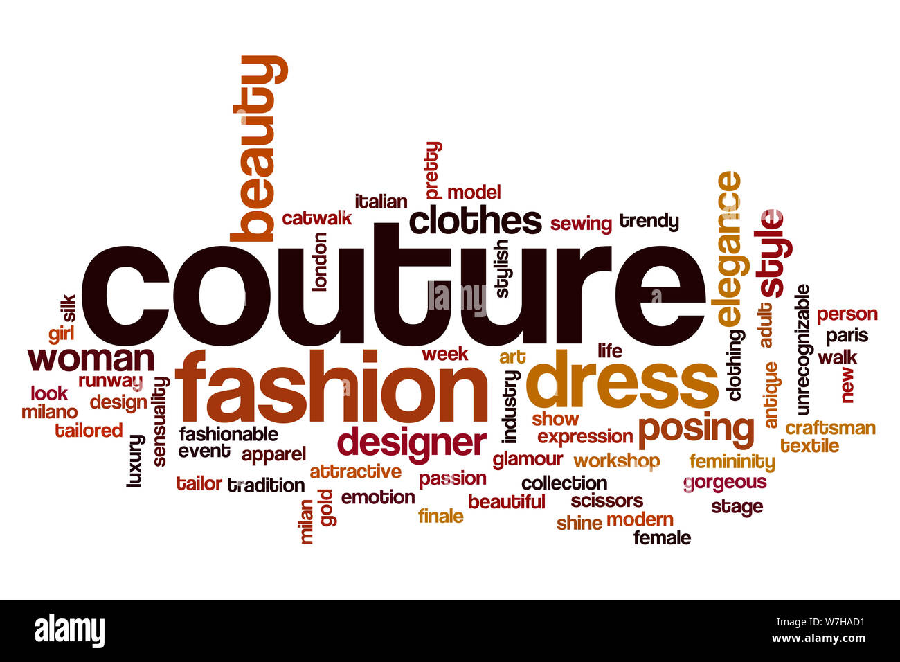 Couture word cloud concept Stock Photo - Alamy