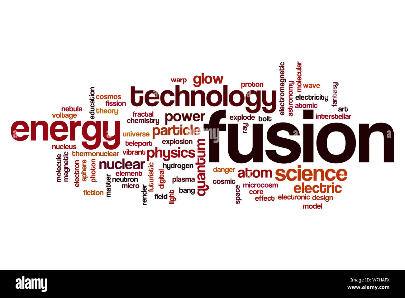 Fusion word cloud concept Stock Photo - Alamy