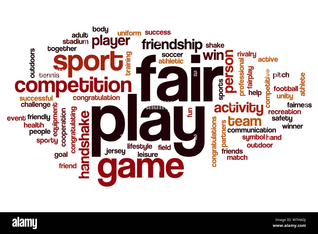 Fair play word cloud concept Stock Photo - Alamy