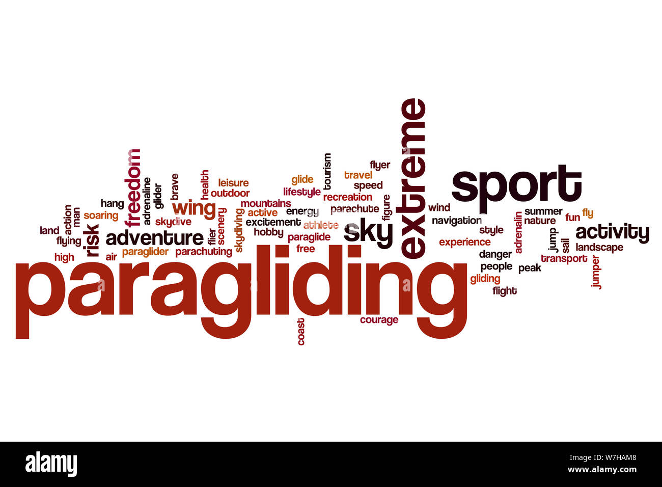 Paragliding sport recreation Cut Out Stock Images & Pictures - Alamy