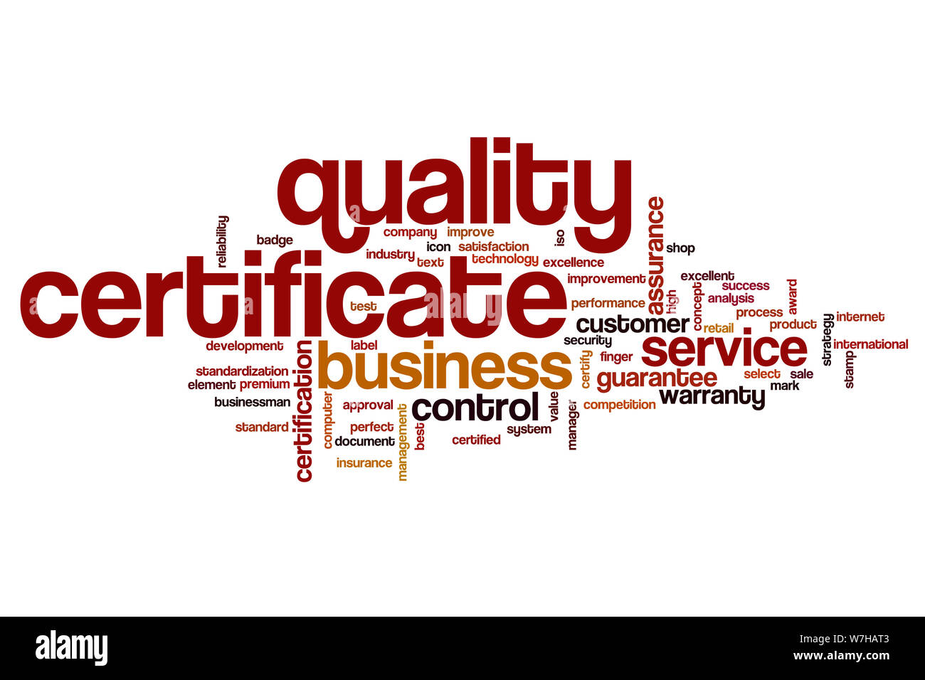 Quality control assurance certification Cut Out Stock Images & Pictures ...