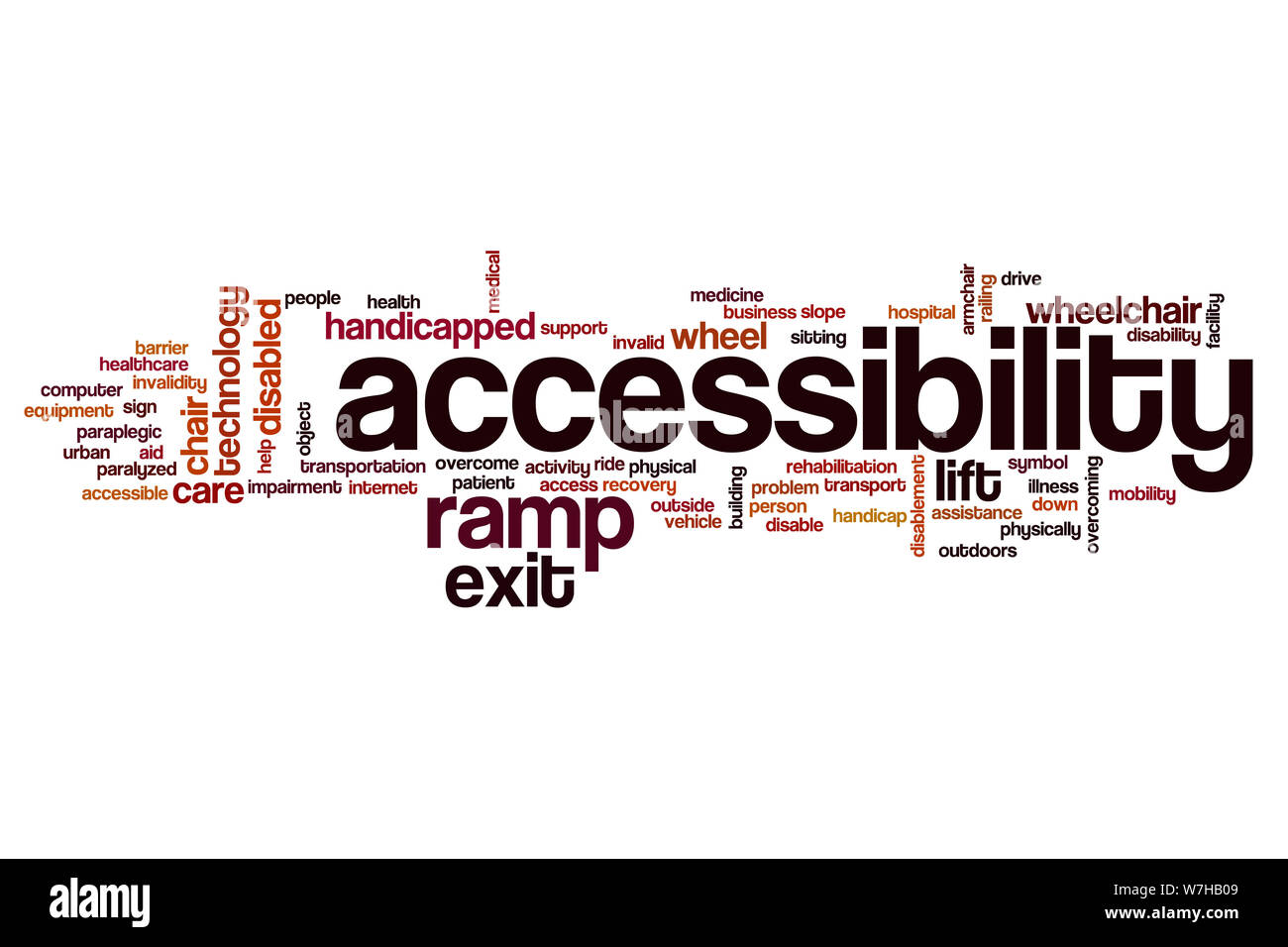 Disability word cloud concept hi-res stock photography and images - Alamy