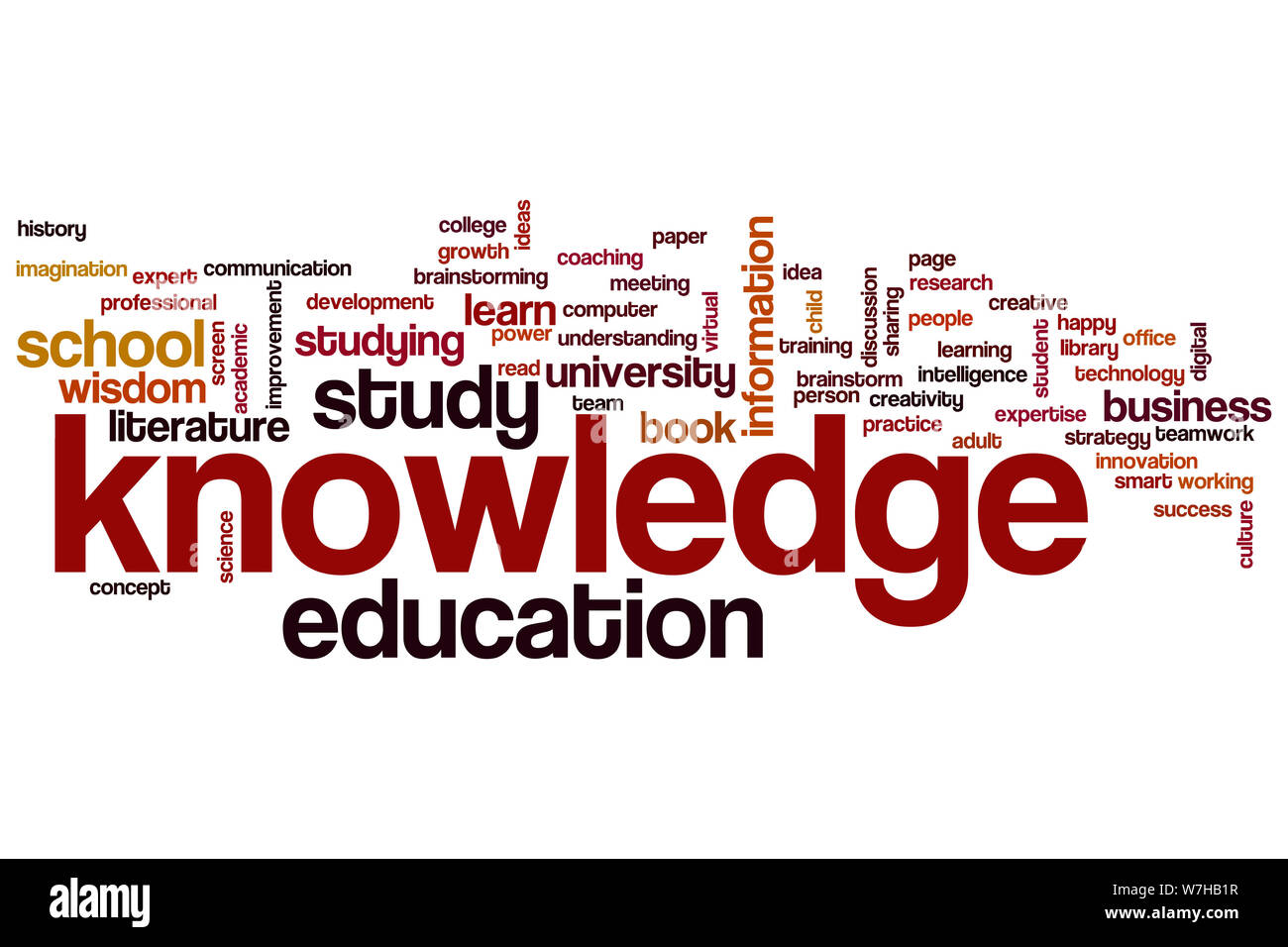 Knowledge word cloud concept Stock Photo - Alamy