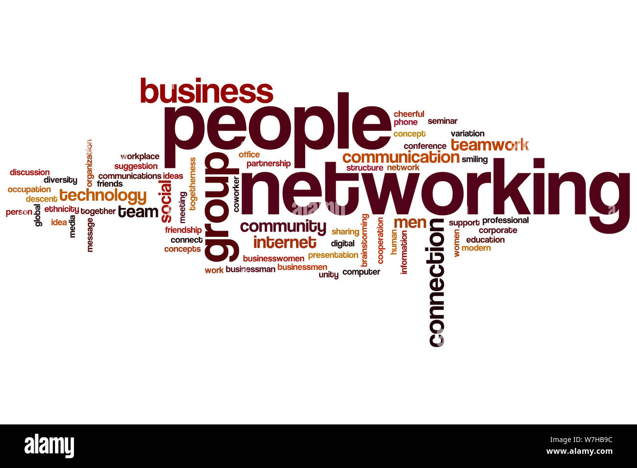 People networking word cloud concept Stock Photo - Alamy