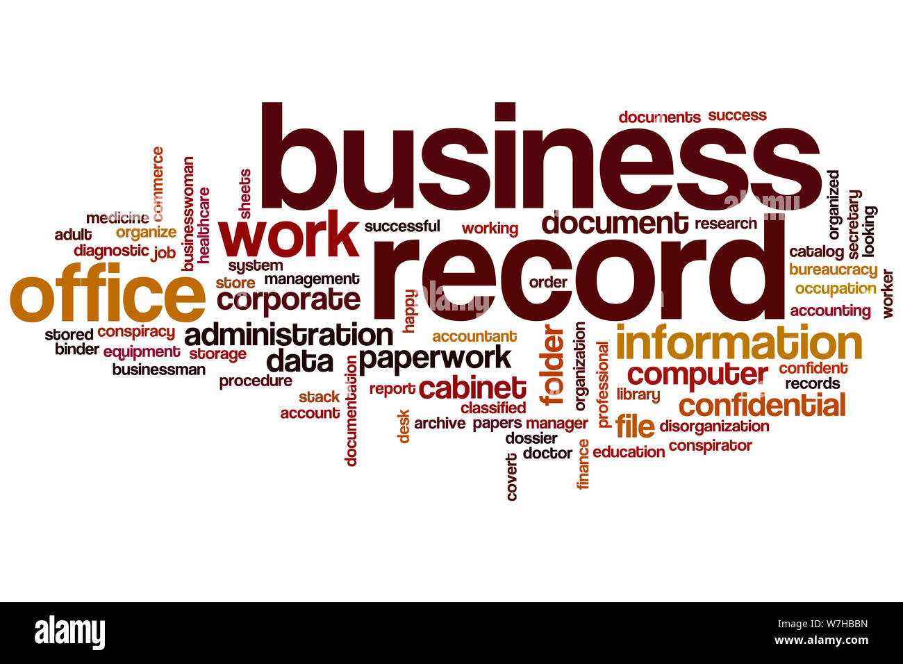 Businessman documents business report Cut Out Stock Images & Pictures ...