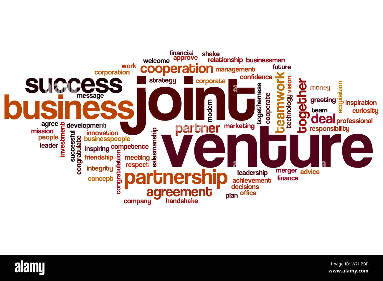 Joint venture word cloud concept Stock Photo - Alamy