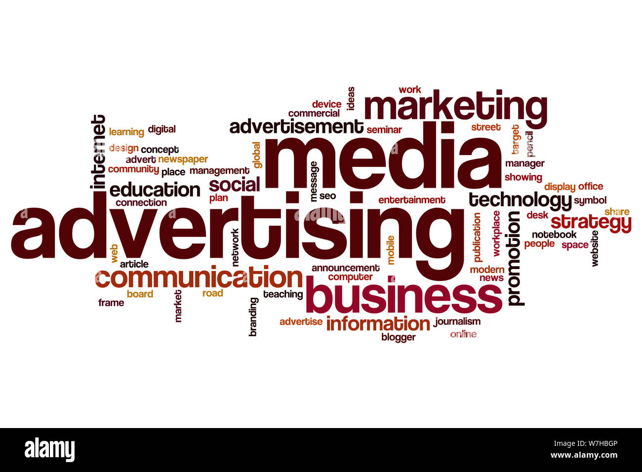 Advertising word cloud hi-res stock photography and images - Alamy