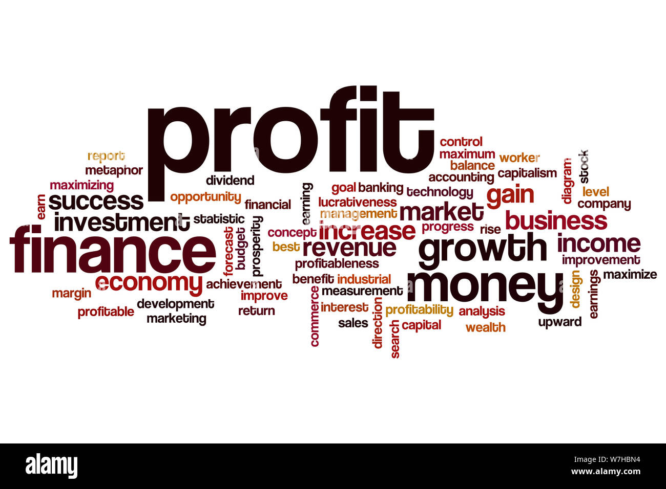 Profit word cloud concept Stock Photo - Alamy