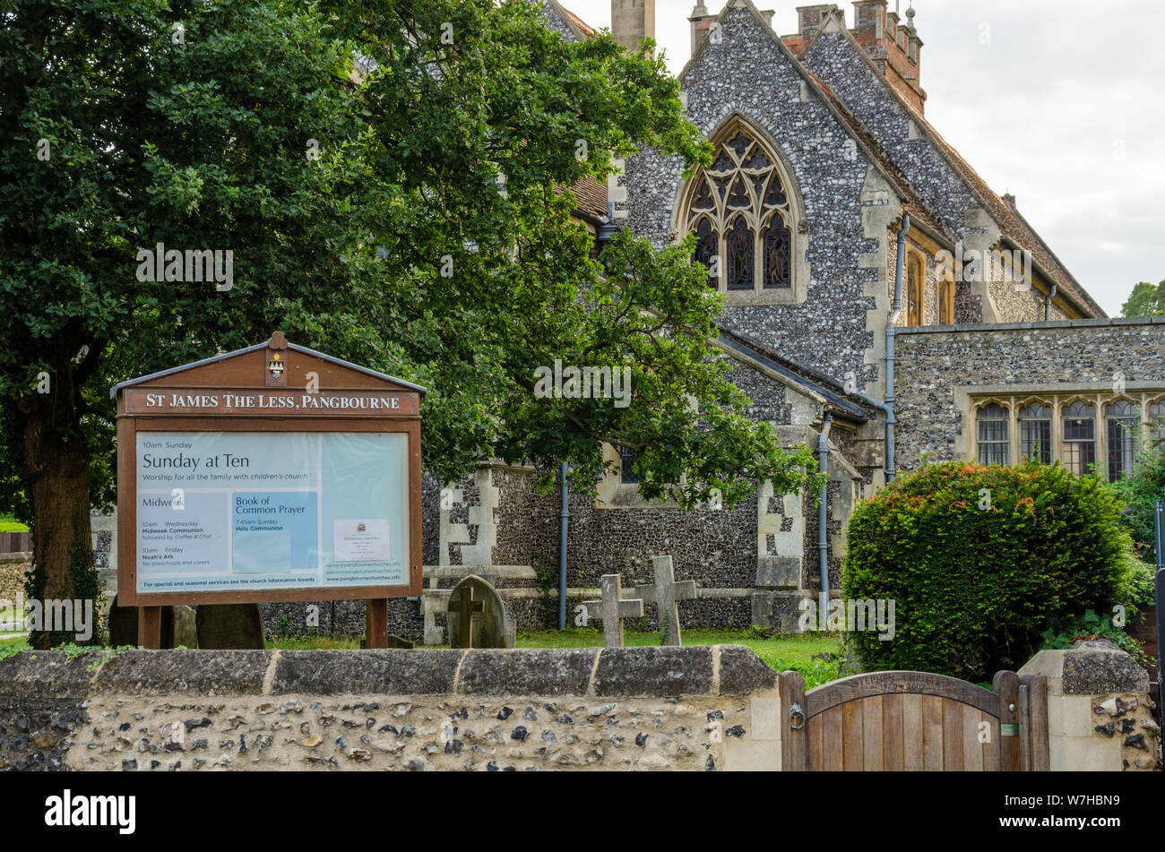 St James the Less Church in Pangbourne, a large village in West ...