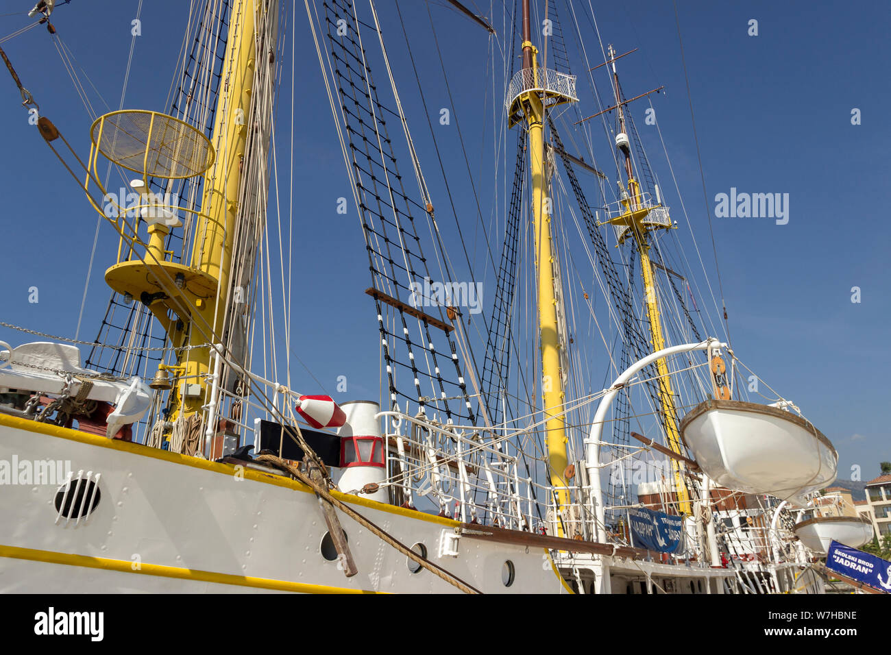 Tivat, Montenegro, September 2018 - JADRAN (Adriatic) the training ship ...