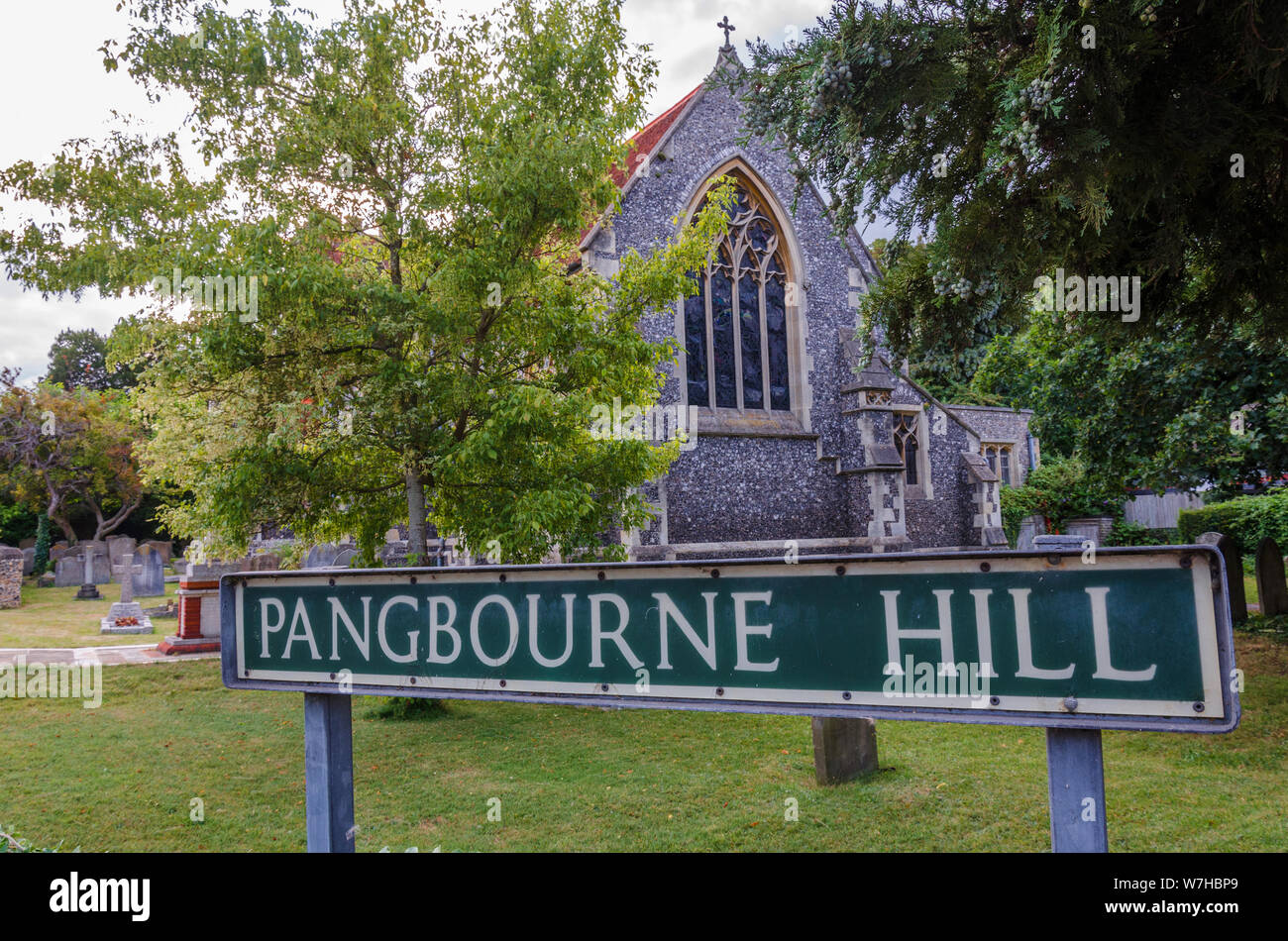St James the Less Church ion Pangbourne Hill in the village of ...