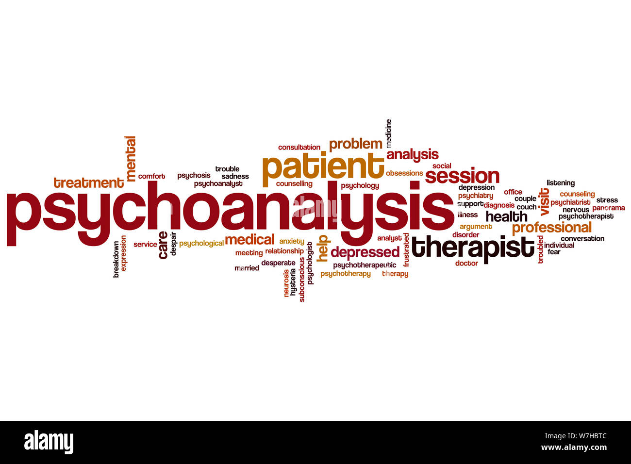 Psychoanalysis word cloud concept Stock Photo - Alamy