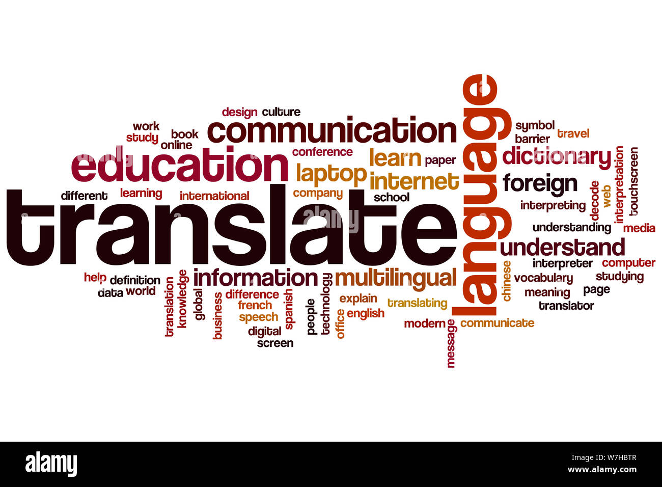 International translation communication concept Cut Out Stock Images ...