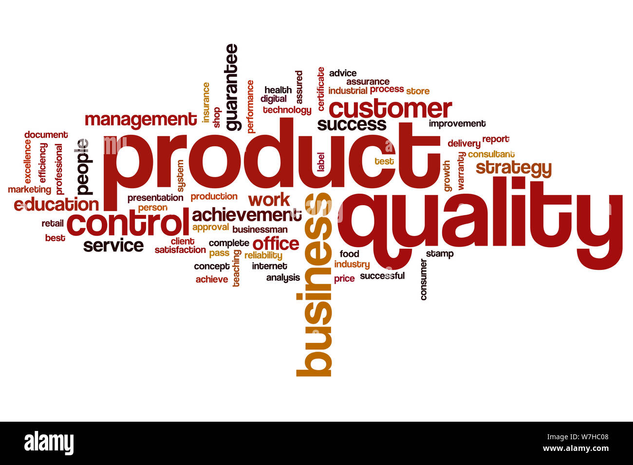 Product quality word cloud concept Stock Photo - Alamy