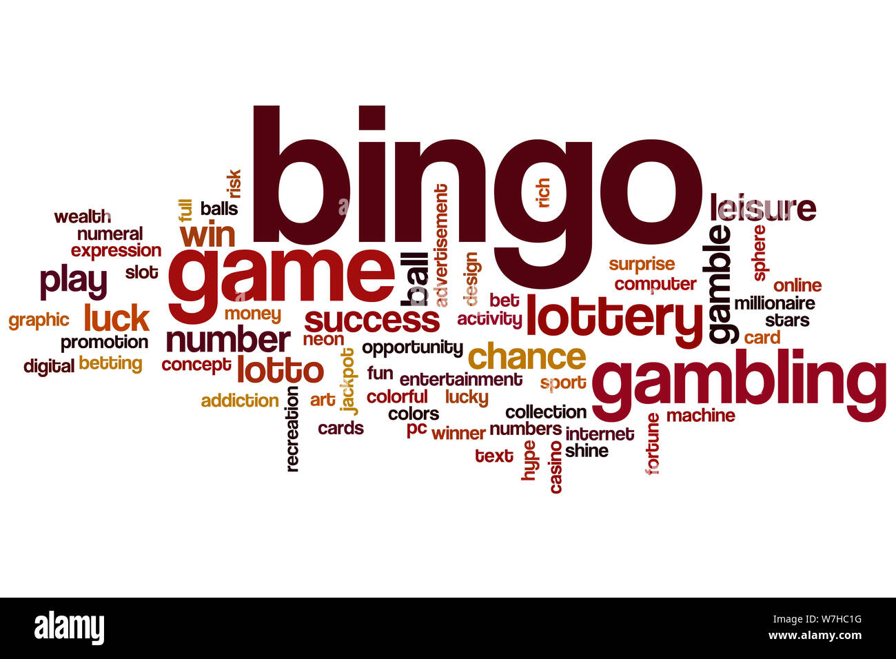 Bingo word cloud concept Stock Photo - Alamy