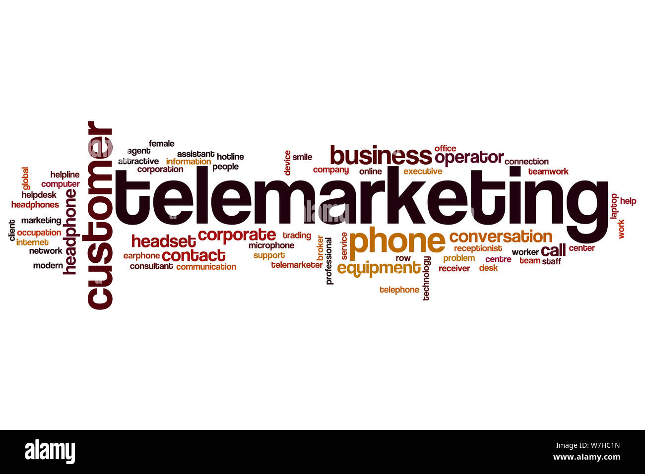 Telemarketing call center office Cut Out Stock Images & Pictures - Alamy