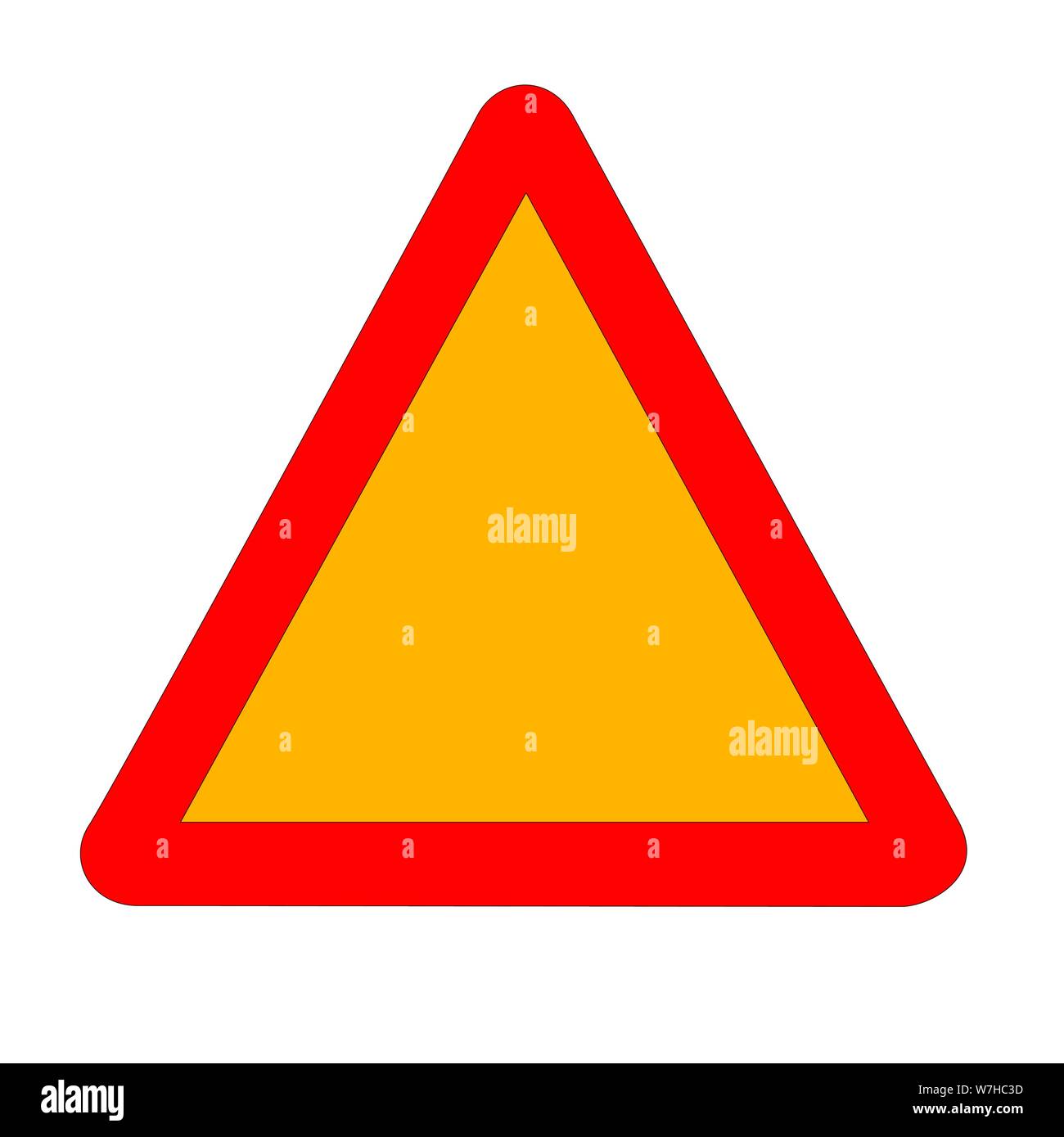 Amber warning sign Cut Out Stock Images & Pictures - Alamy