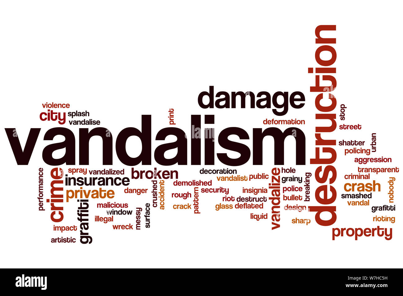 Vandalized window Cut Out Stock Images & Pictures - Alamy