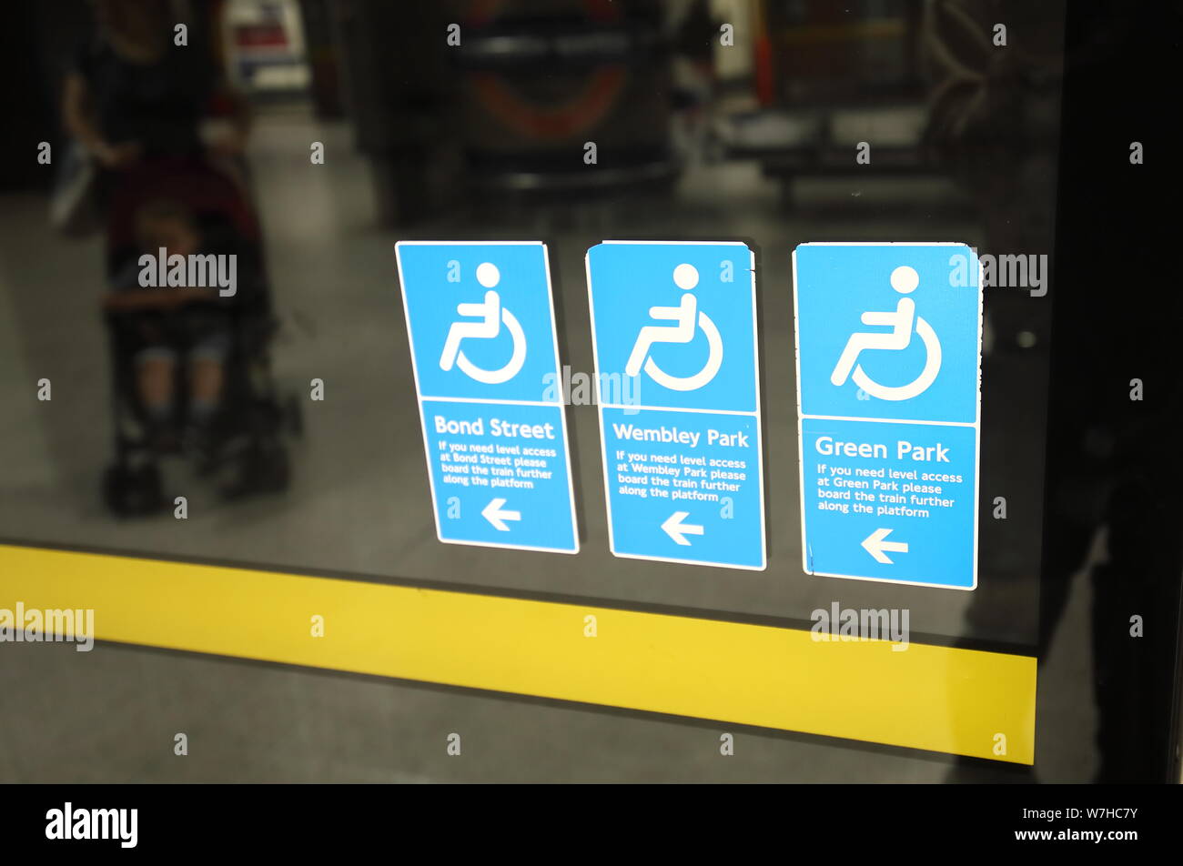 Wheelchair london subway hi-res stock photography and images - Alamy