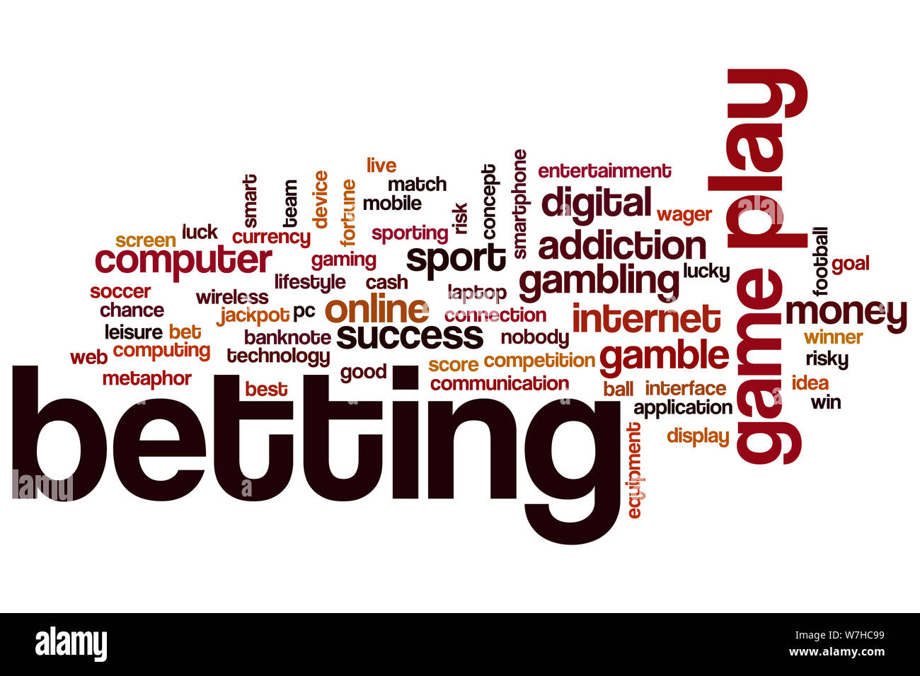 Betting word cloud concept Stock Photo - Alamy