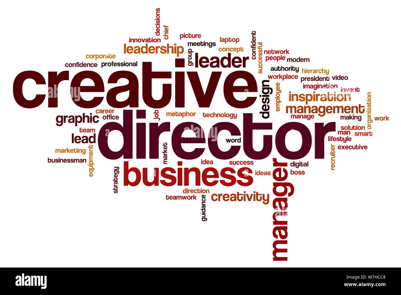 Creative director word cloud concept Stock Photo - Alamy