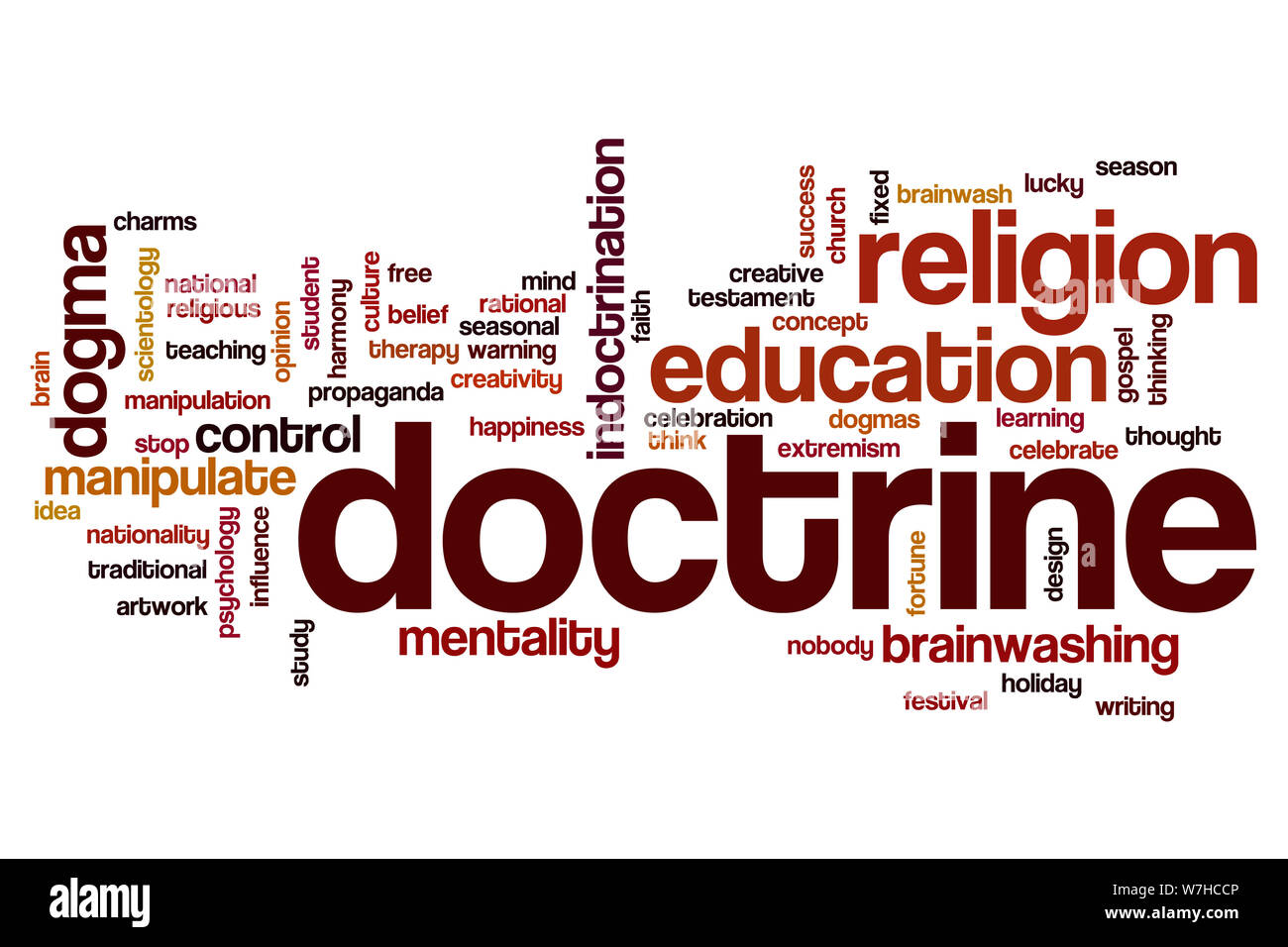 Doctrine word cloud concept Stock Photo - Alamy