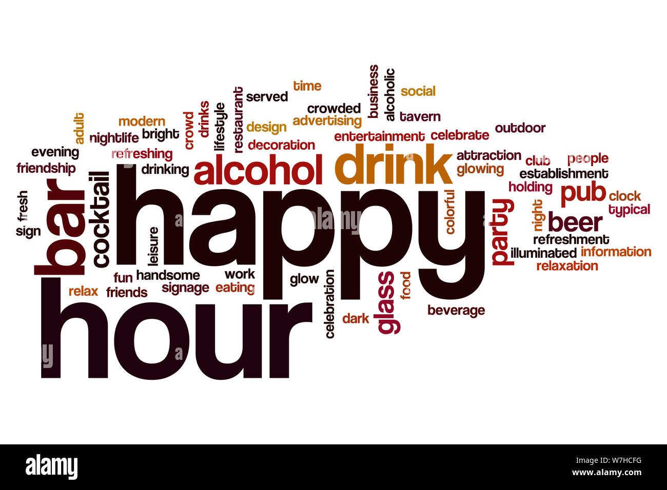 Happy hour word hi-res stock photography and images - Alamy