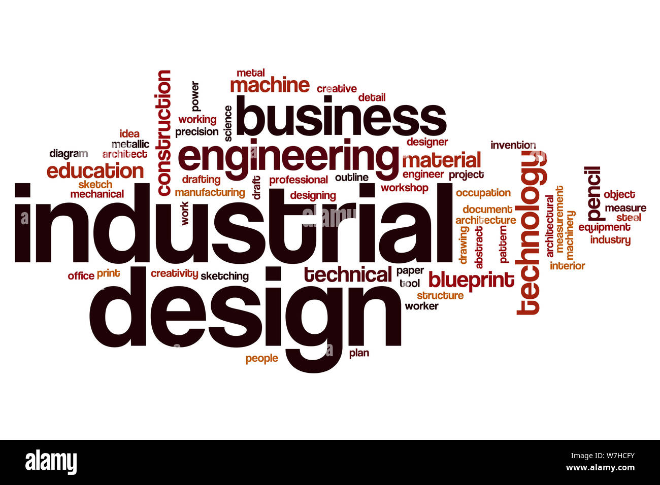 Industrial design word cloud concept Stock Photo - Alamy
