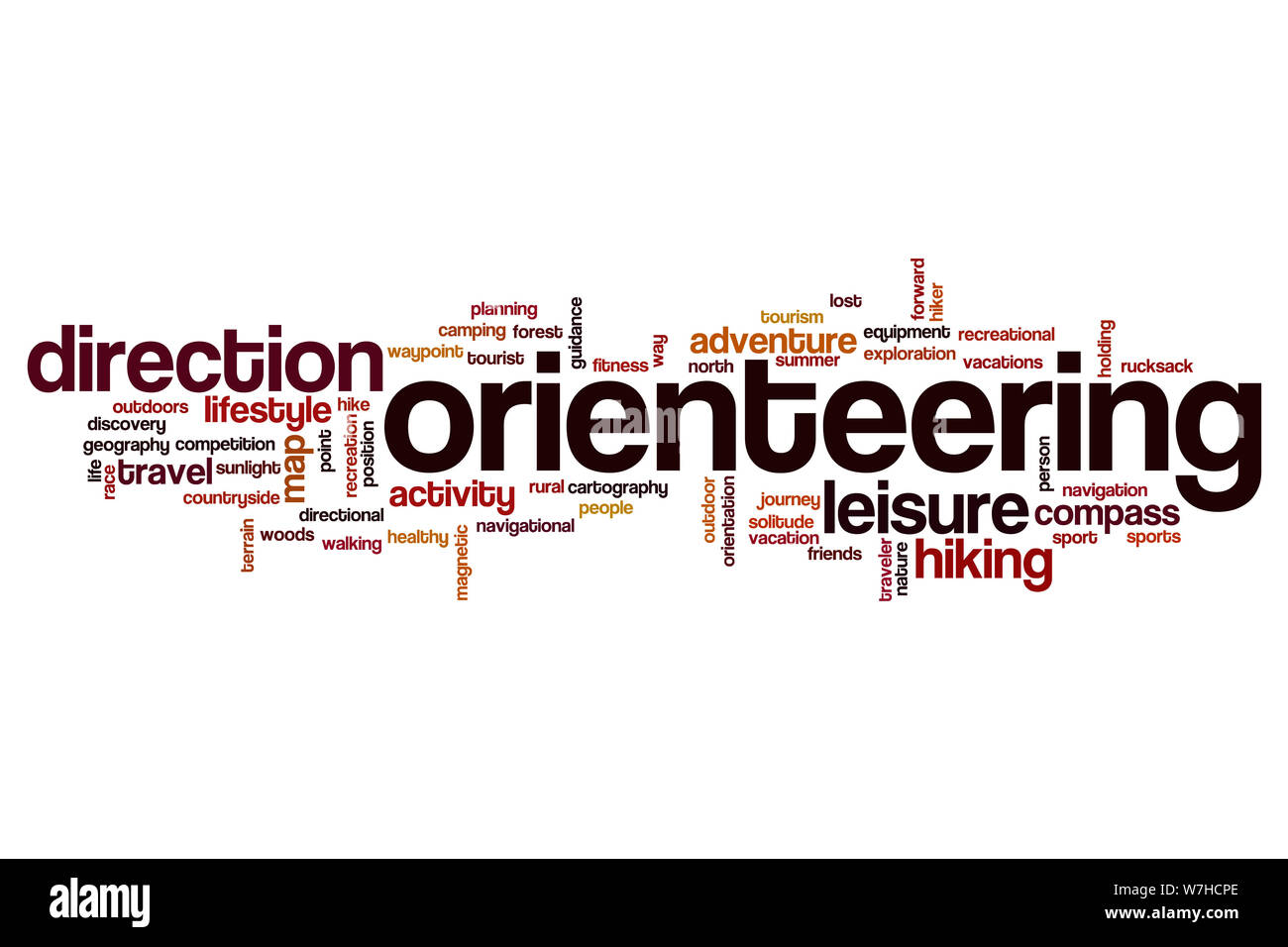 Orienteering map Cut Out Stock Images & Pictures - Alamy