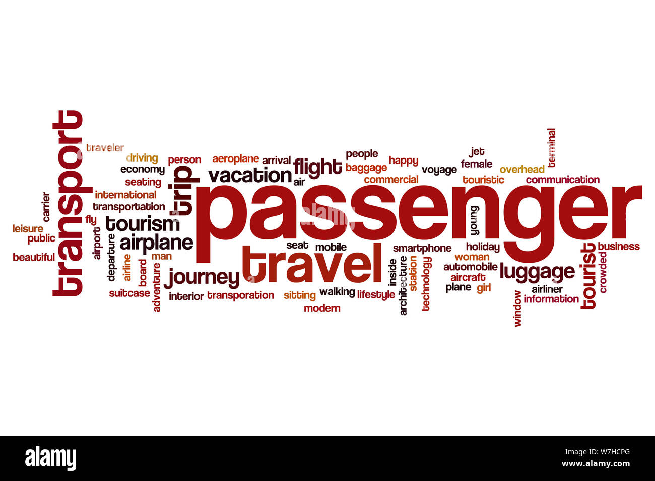 Passenger word cloud concept Stock Photo - Alamy
