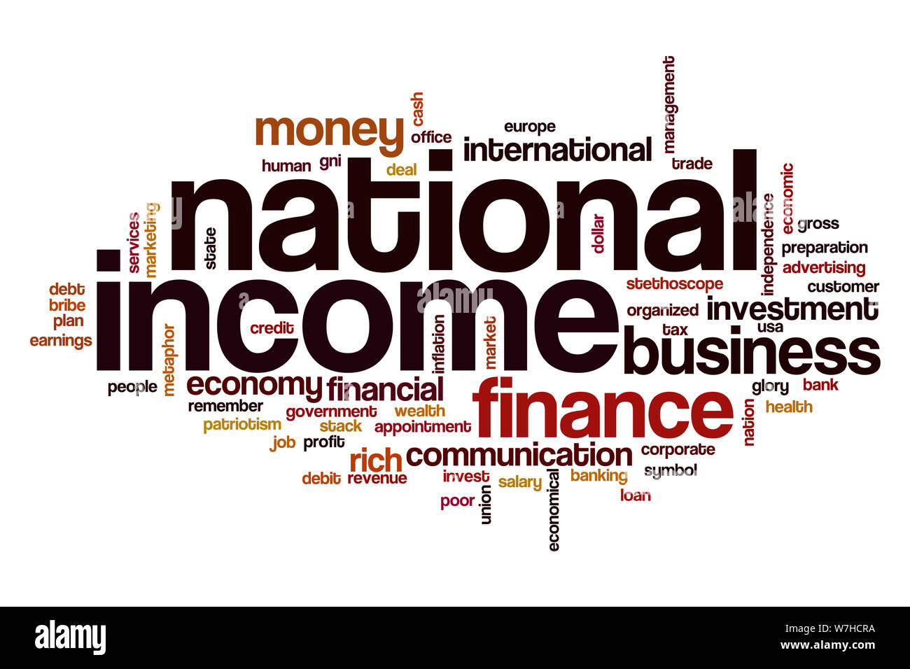 National income word cloud hi-res stock photography and images - Alamy