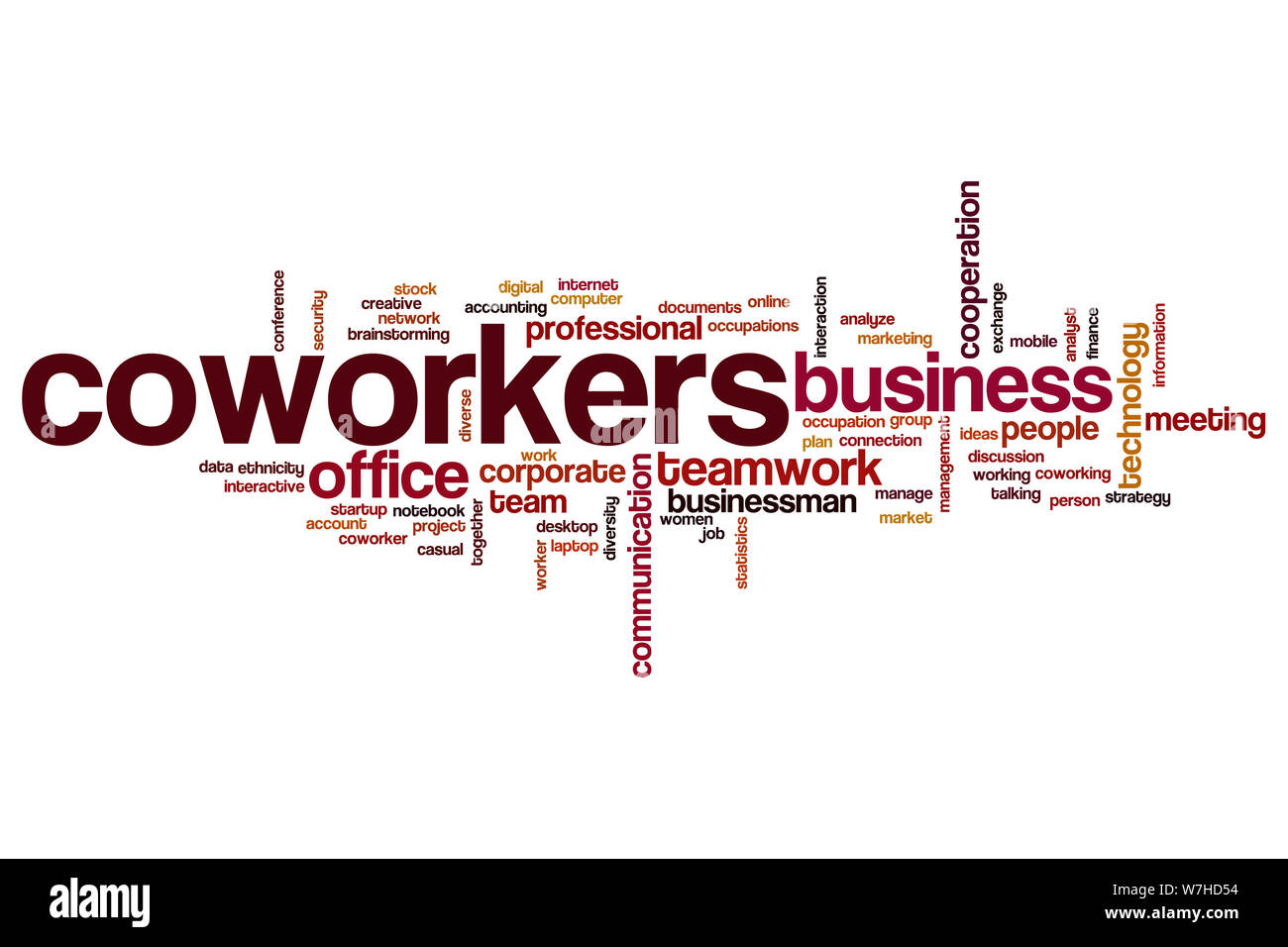 Teamwork coworking cooperation concept Cut Out Stock Images & Pictures ...