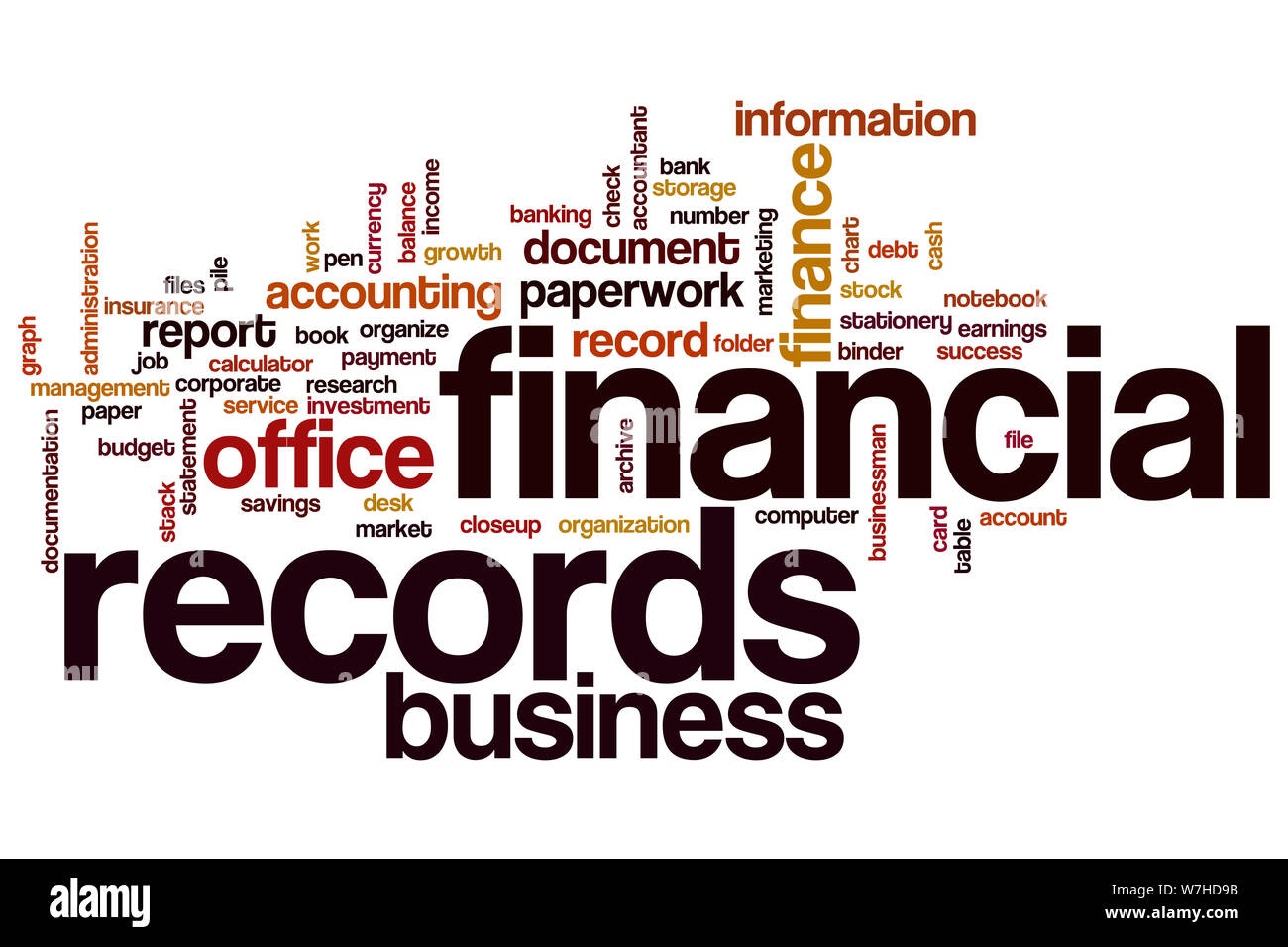 Management records Cut Out Stock Images & Pictures - Alamy