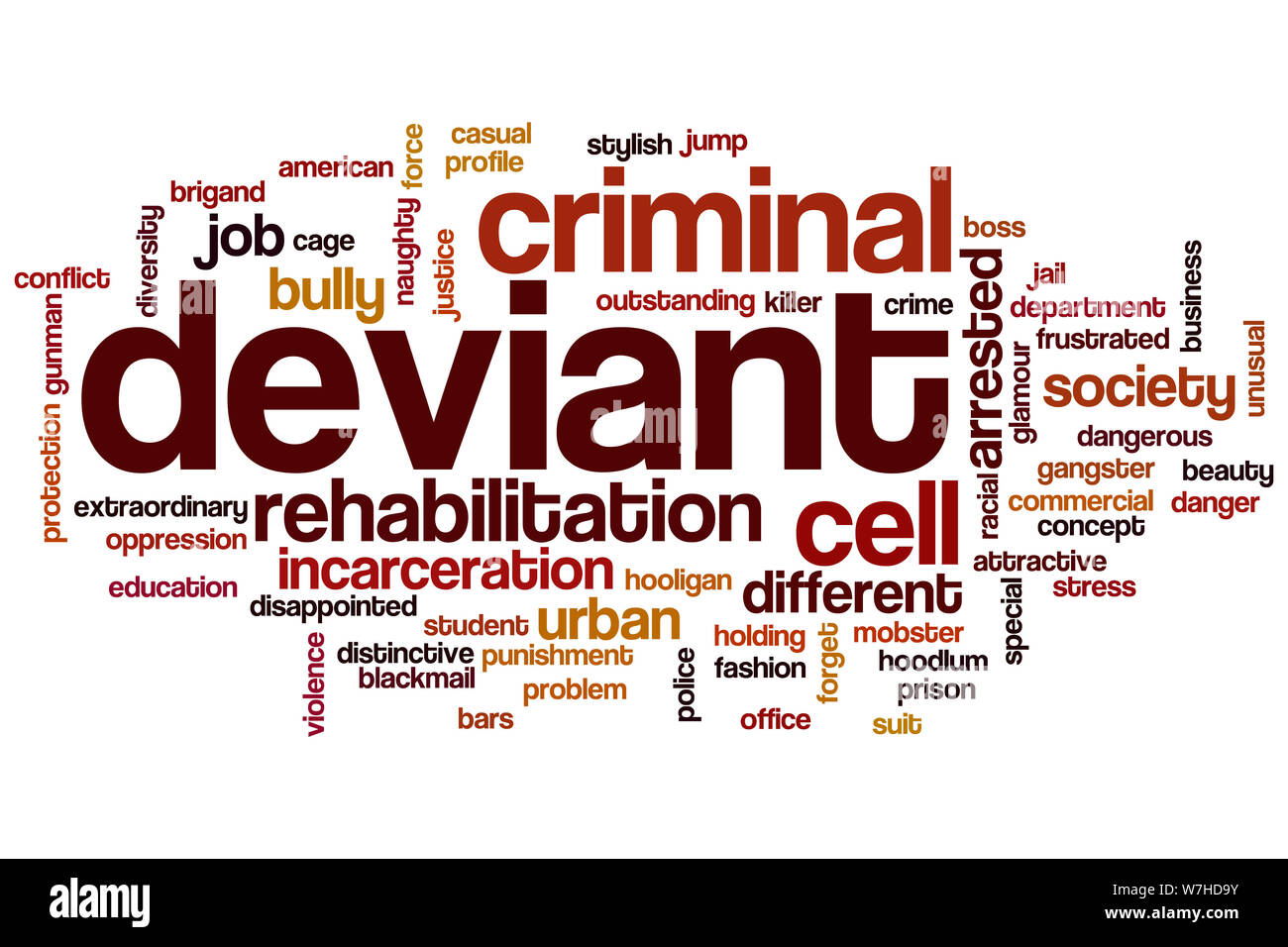 Deviant word cloud concept Stock Photo - Alamy