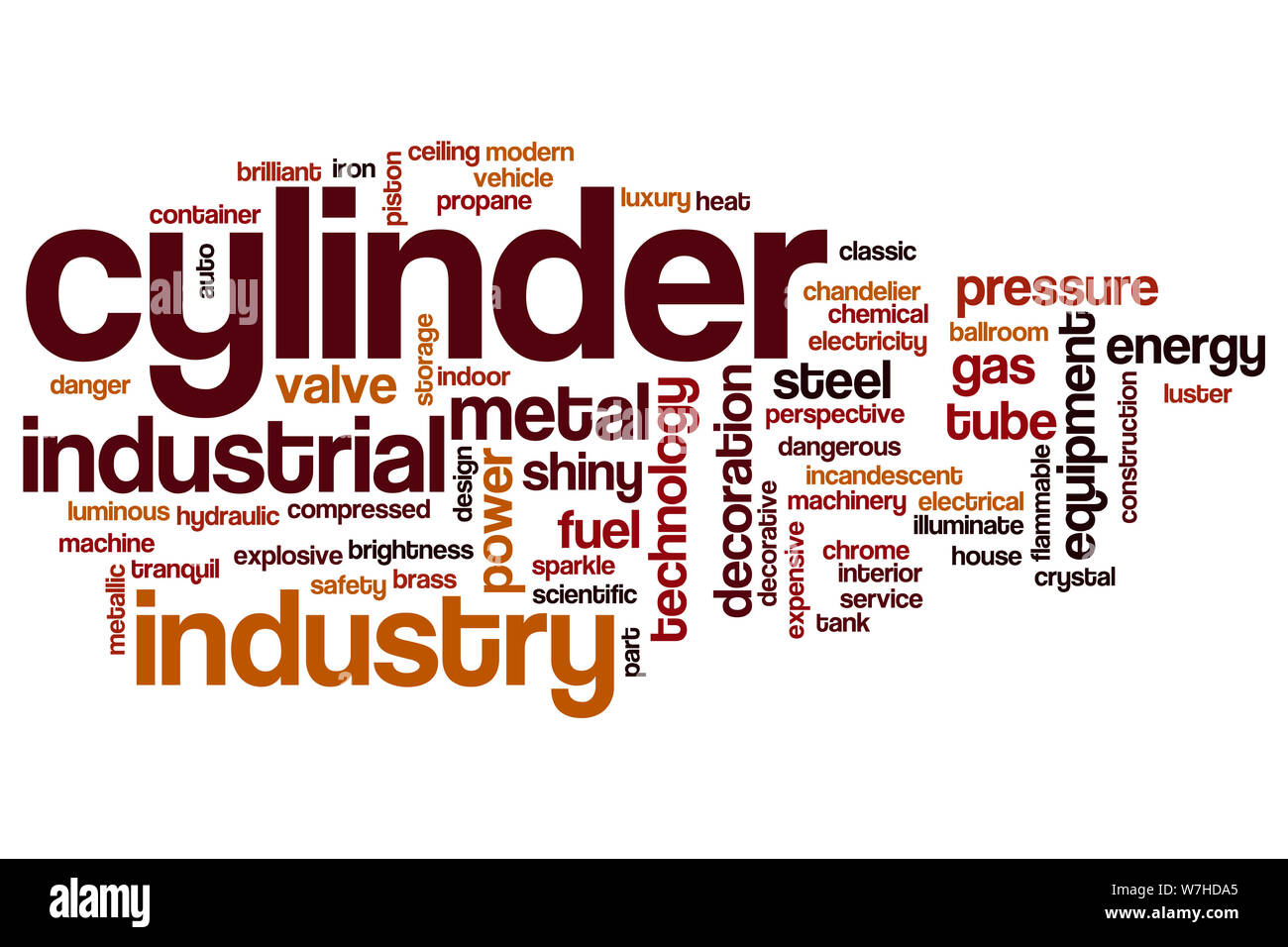 Cylinder word cloud concept Stock Photo - Alamy