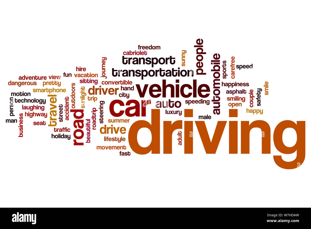 Smiling driver car driving Cut Out Stock Images & Pictures - Alamy