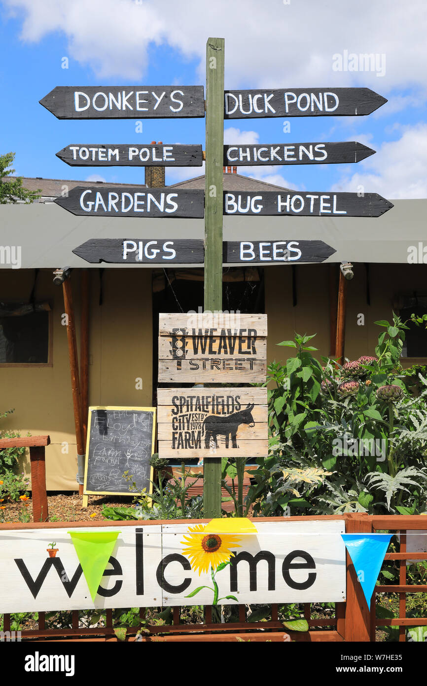 Spitalfields City Farm, an urban oasis near edgy Brick Lane, in east ...
