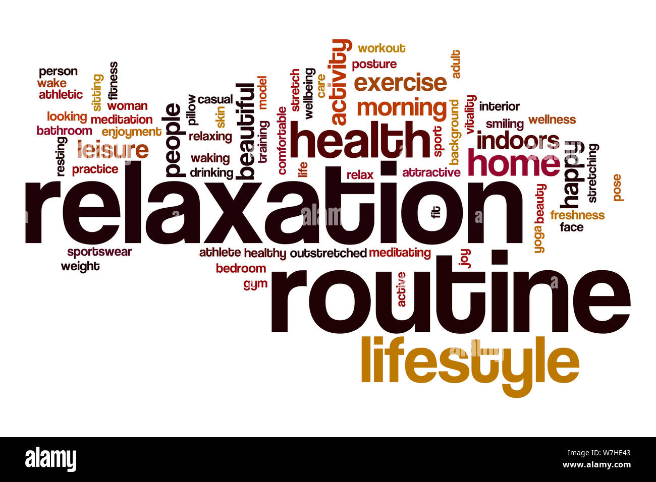 Morning routine adult Cut Out Stock Images & Pictures - Alamy