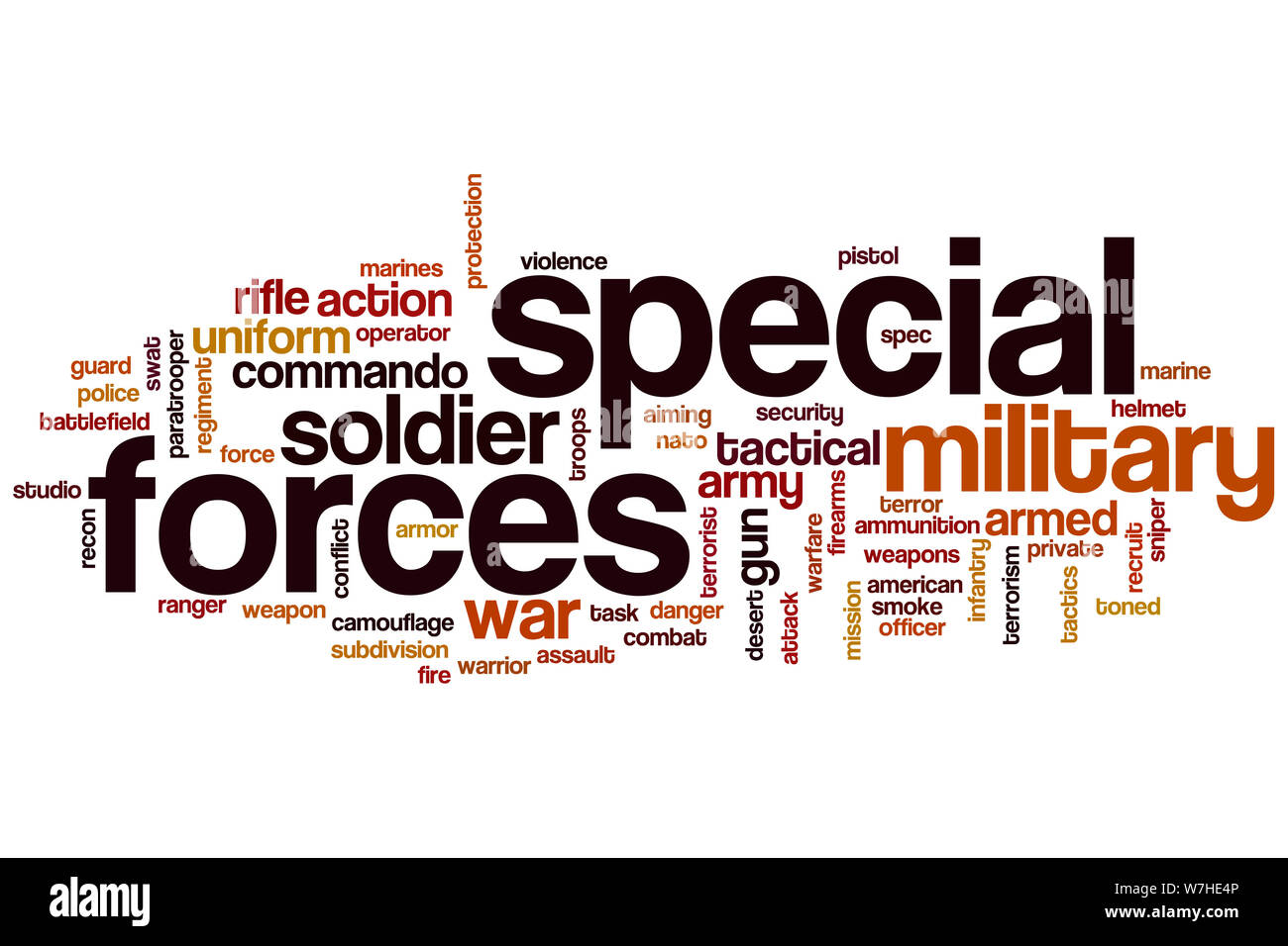 Special forces word cloud concept Stock Photo - Alamy