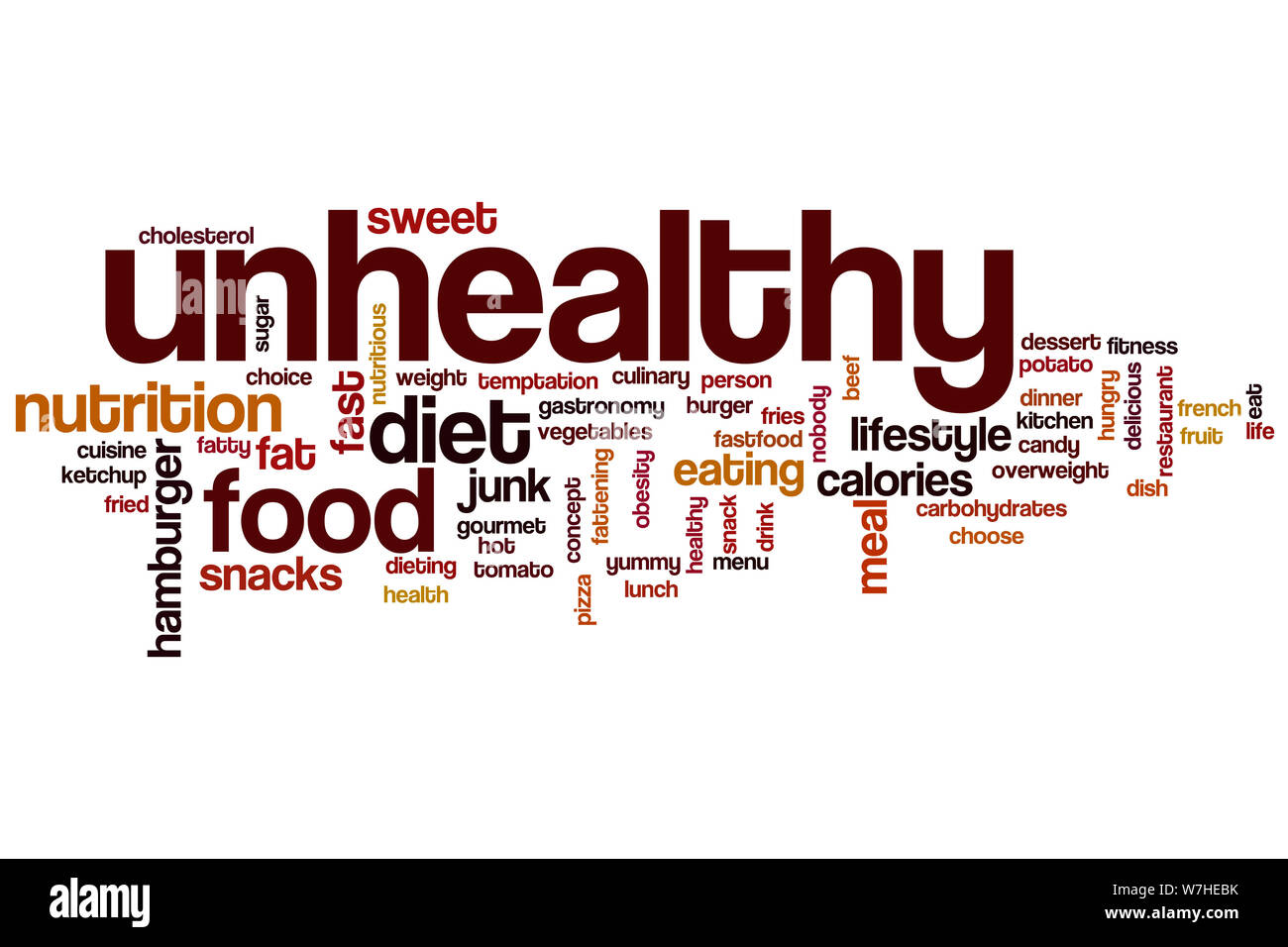 Fast sweet food concept Cut Out Stock Images & Pictures - Alamy