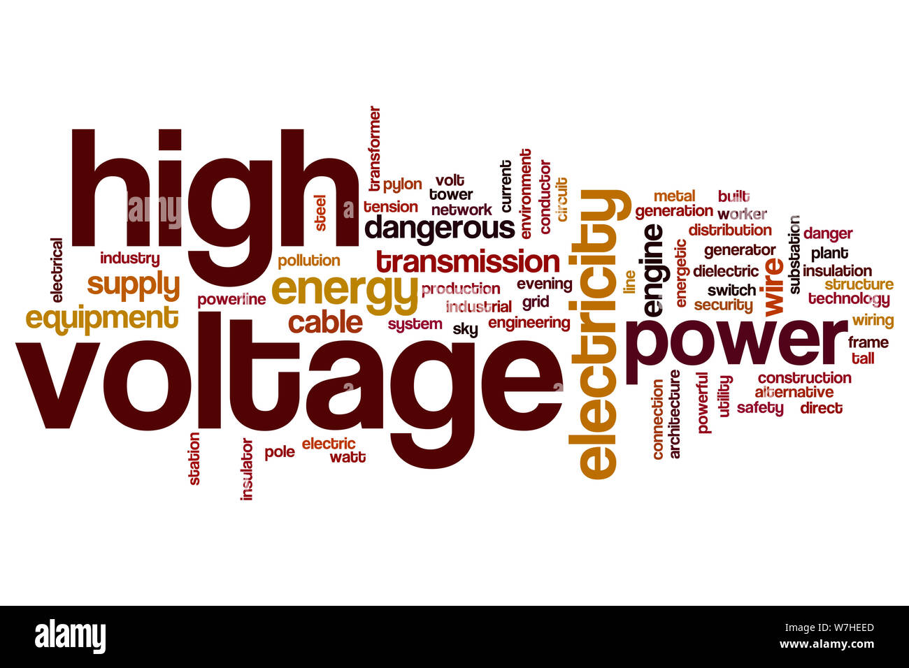Electrical high voltage wiring Cut Out Stock Images & Pictures - Alamy