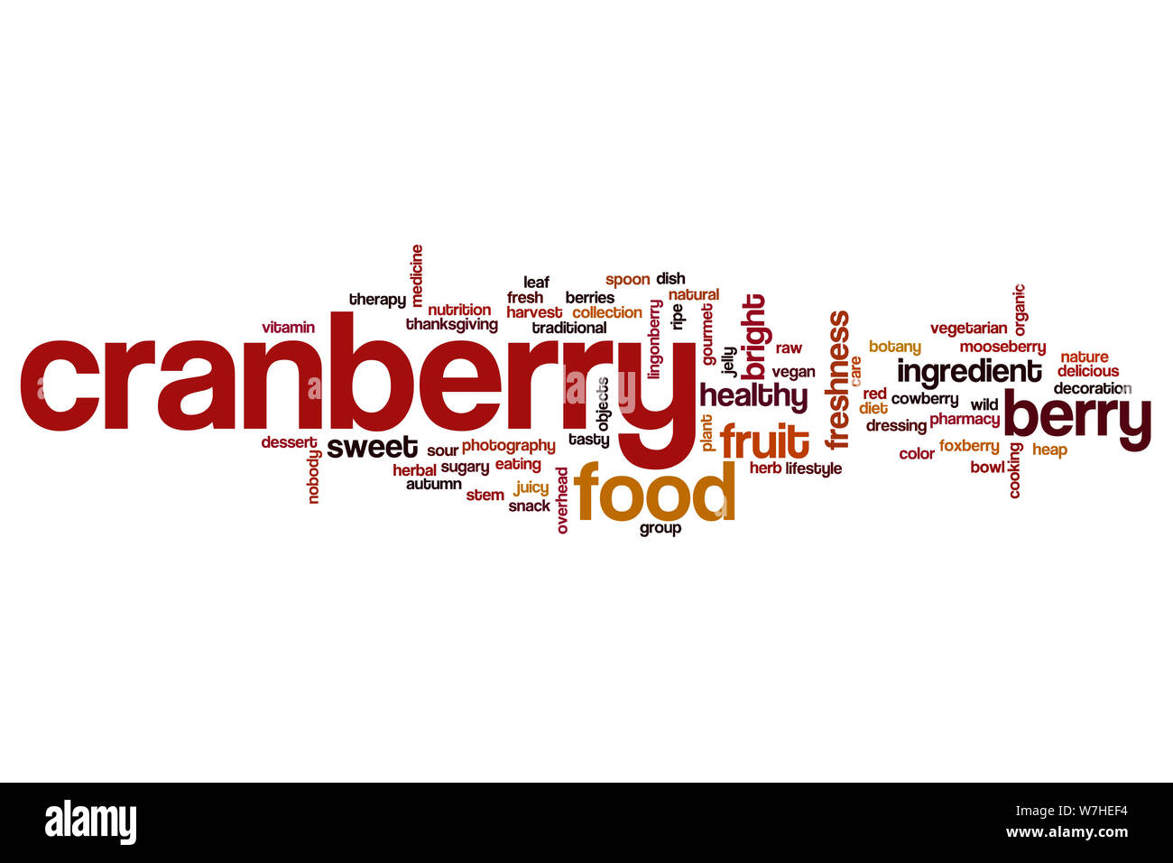 Cranberry word cloud concept Stock Photo - Alamy