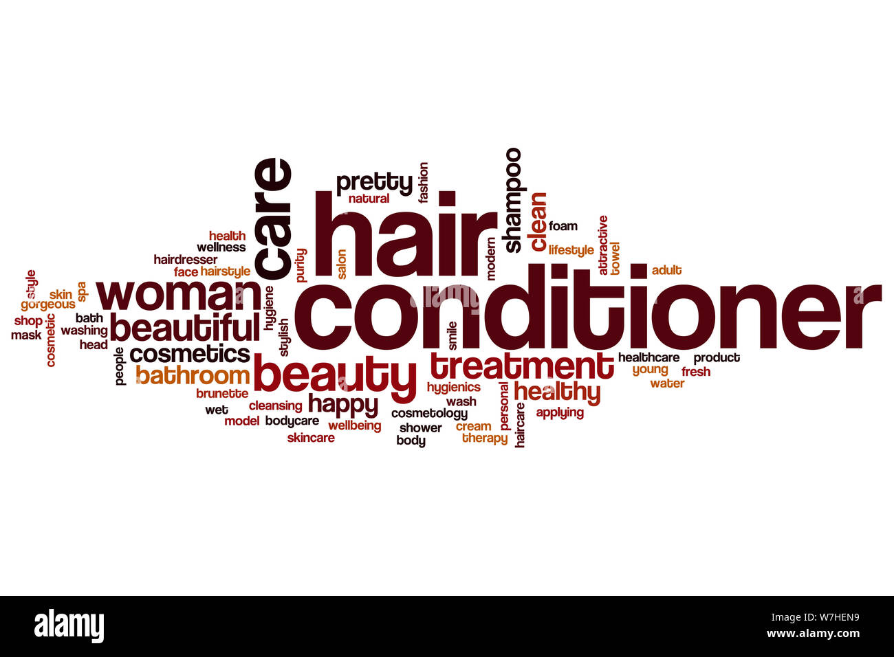 Hair conditioner word cloud concept Stock Photo - Alamy