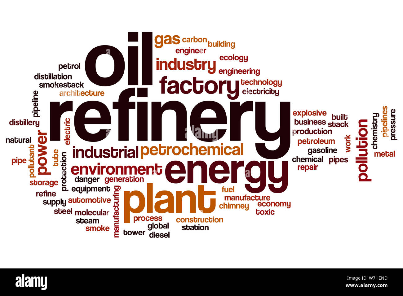 Refinery power plant Cut Out Stock Images & Pictures - Alamy