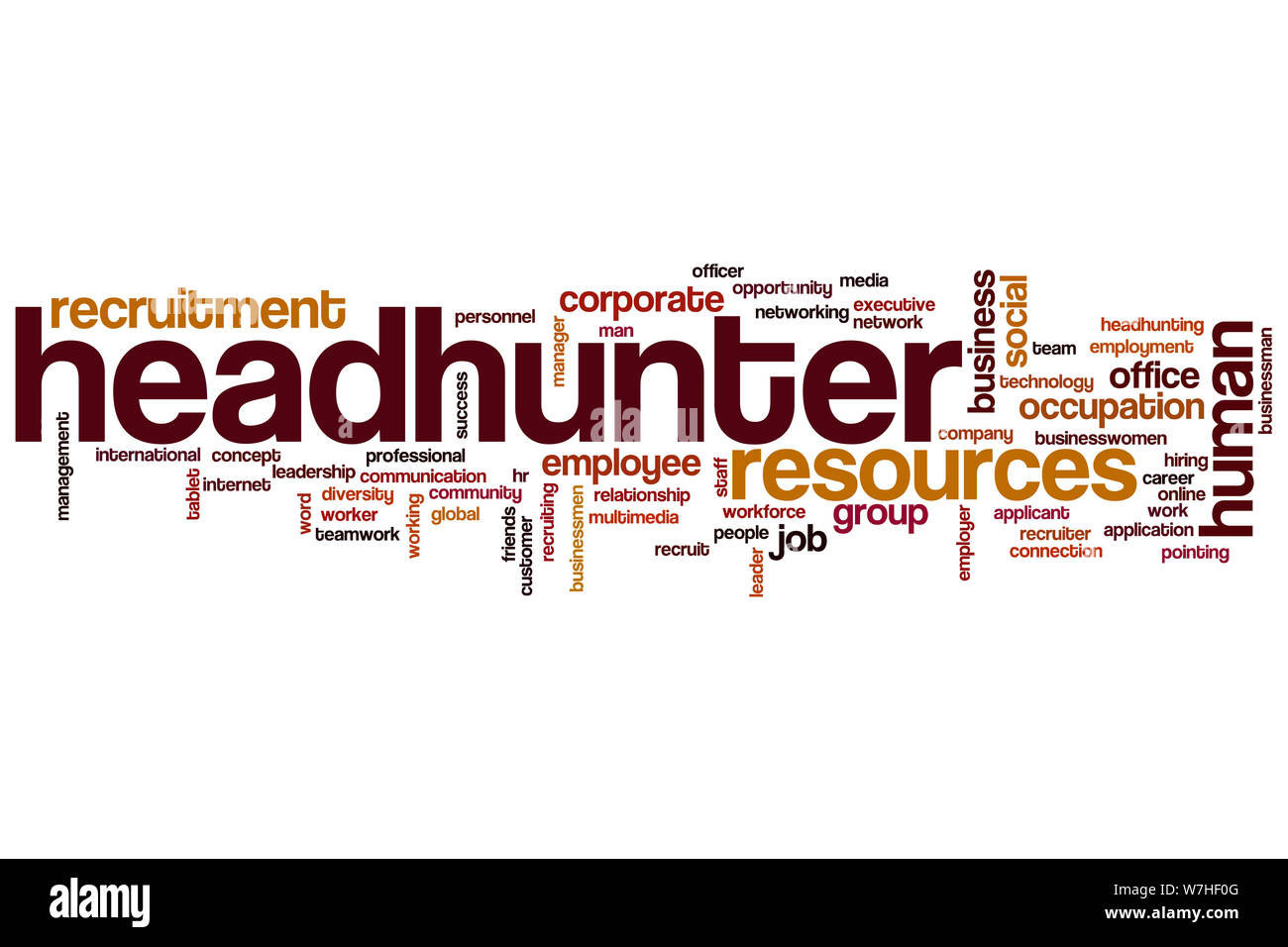 Human resources technology concept Cut Out Stock Images & Pictures - Alamy